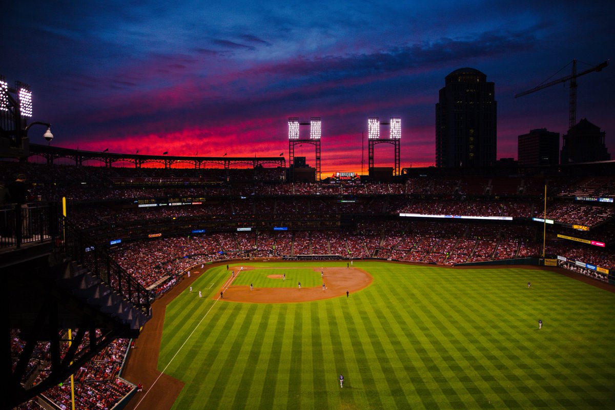 Busch Stadium Sunset
