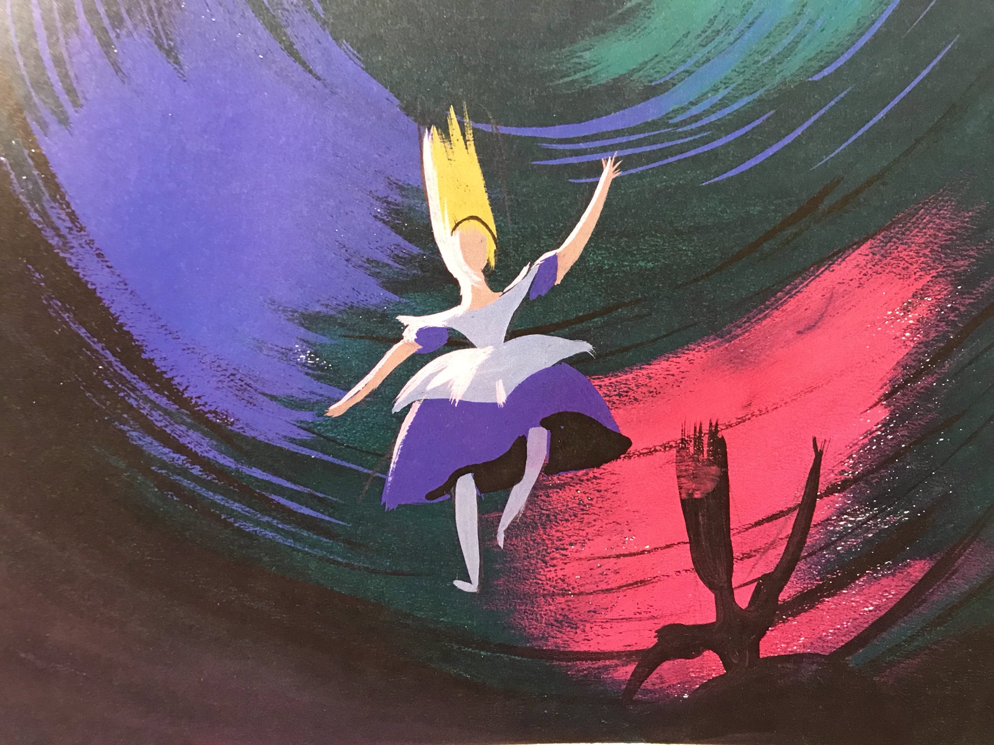 Disney Alice In Wonderland Alice Falling