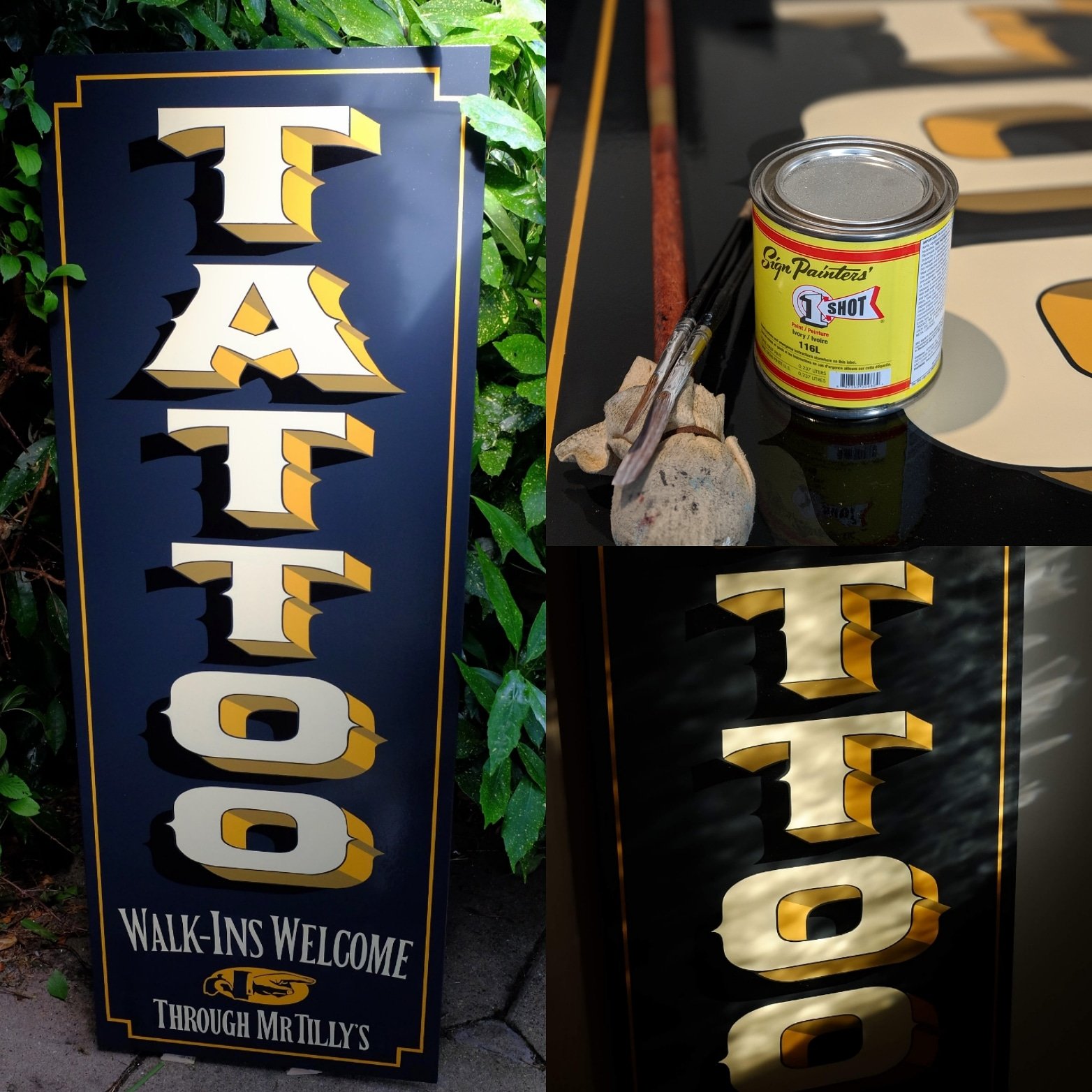 Painted Tattoo Signs