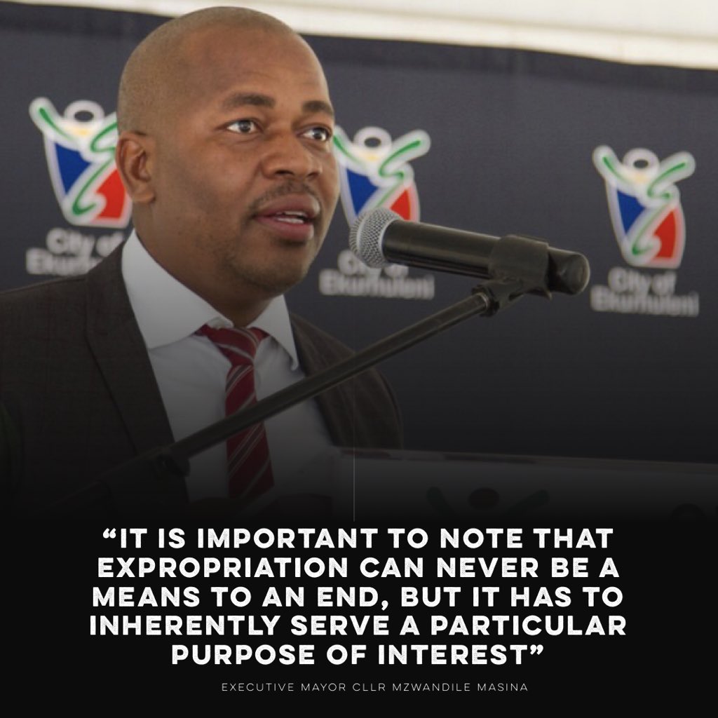 Mzwandile Masina on Twitter: "Today, Ekurhuleni Council resolved on the Expropriation of Land ...