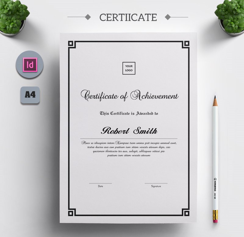 Indesign Certificate Template