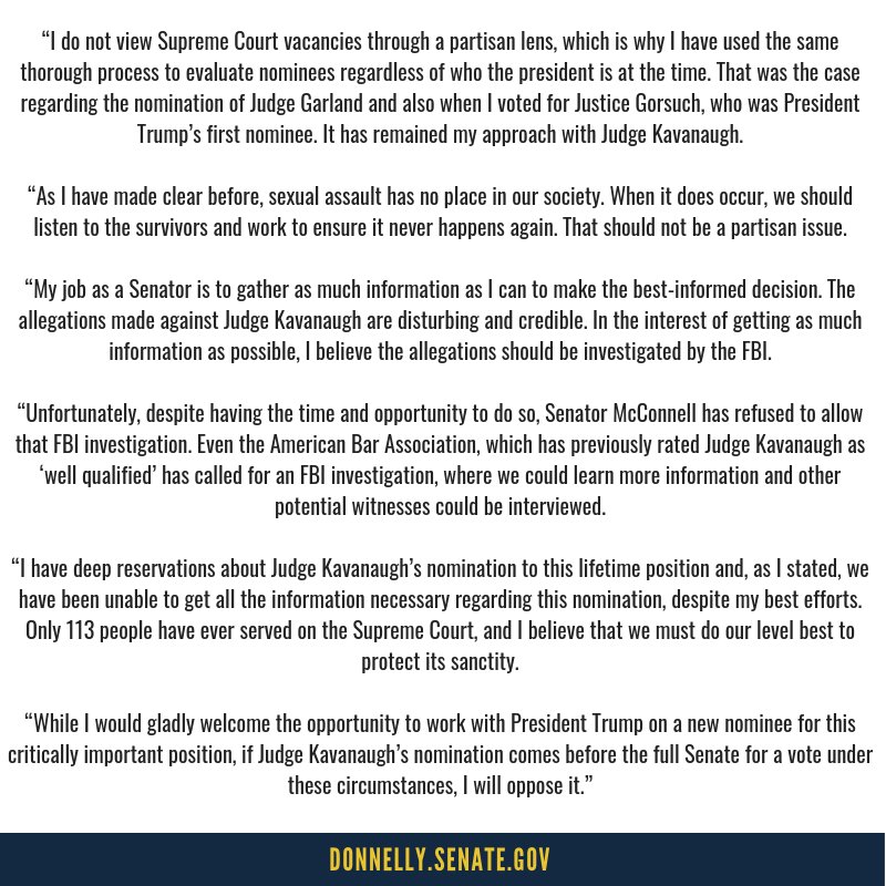 With Kavanaugh confirmation vote on the line, all eyes on key undecided ...