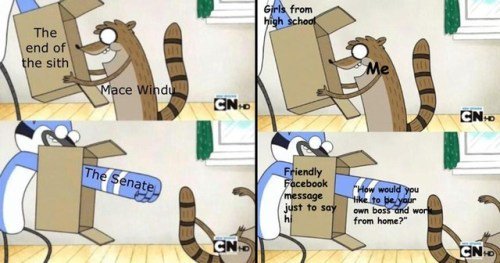 Rigby Meme