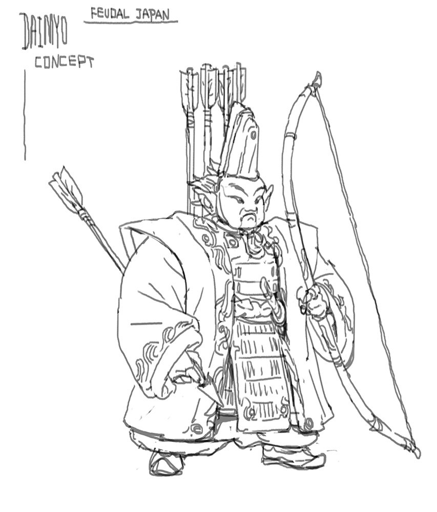 「Daimyo and Shogun sketches. 」Fiiishmanの漫画