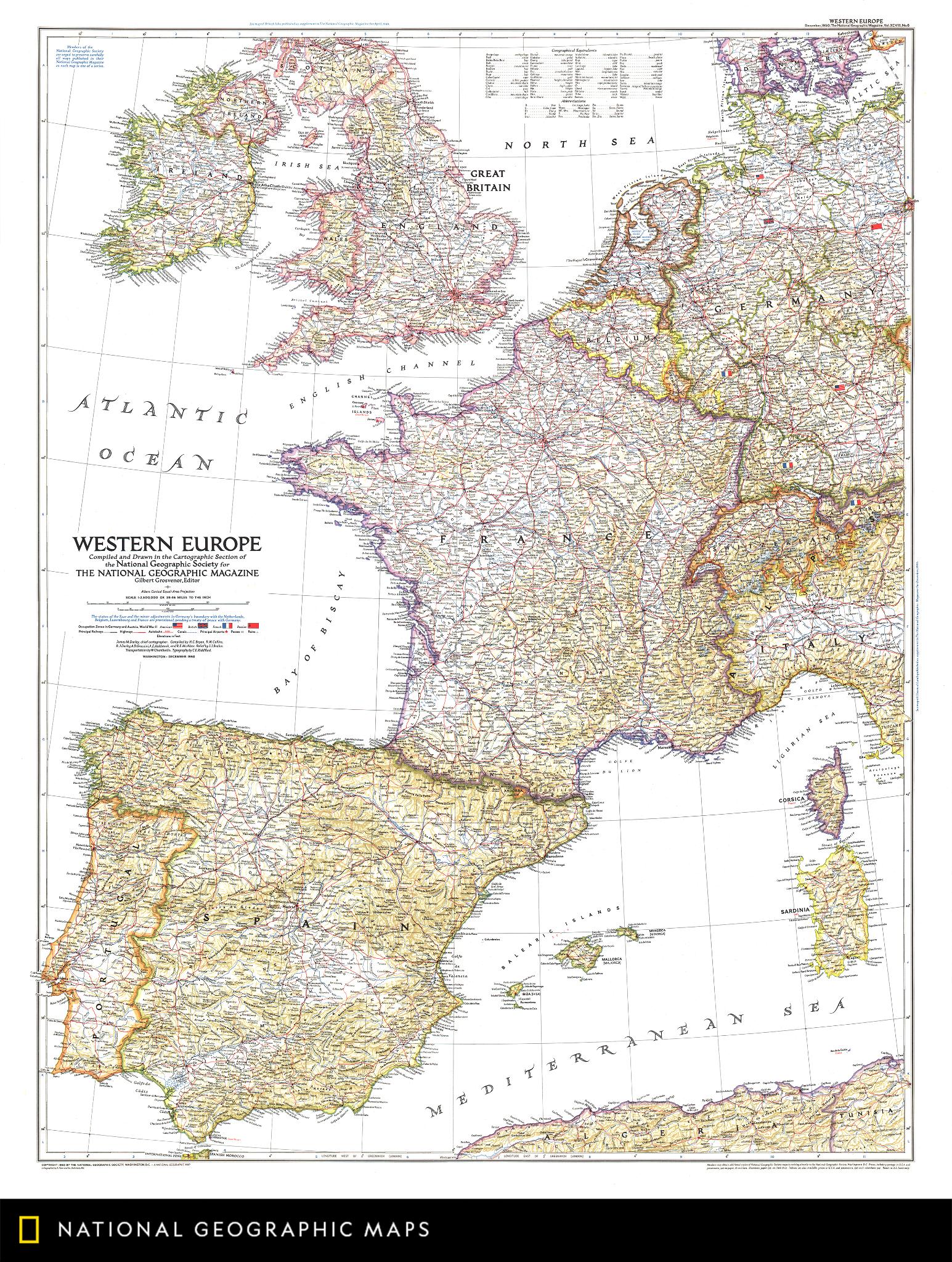 National Geographic Map Of France