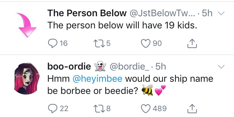 Bordie 🎄 On Twitter Hmm Heyimbee Would Our Ship Name Be Borbee Or