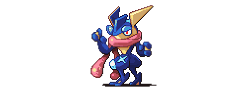 Greninja Pixel Art