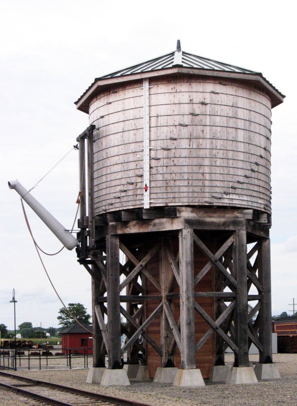 Constructing Railroad Water Tank