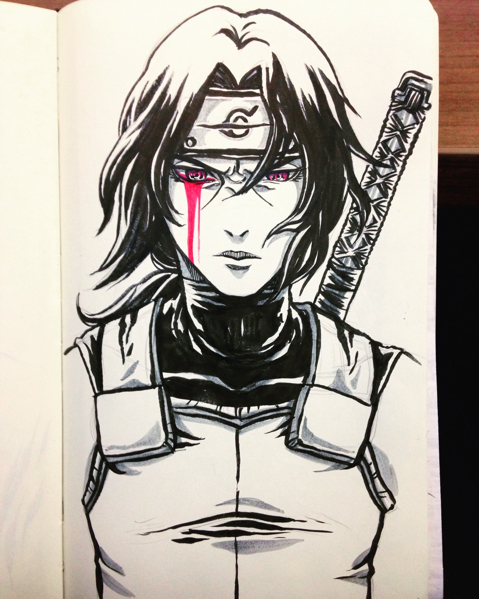 Anbu Sasuke Drawing
