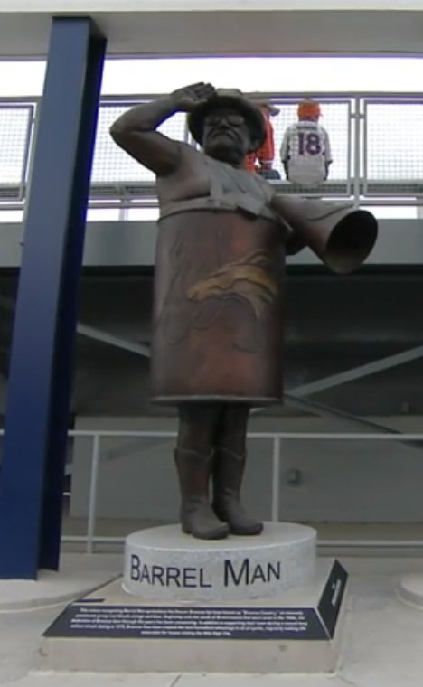 Broncos Barrel Man