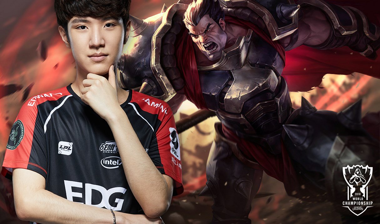 lolesports on Twitter: "It's Darius Top for @EDG_Ray! #Worlds2018…