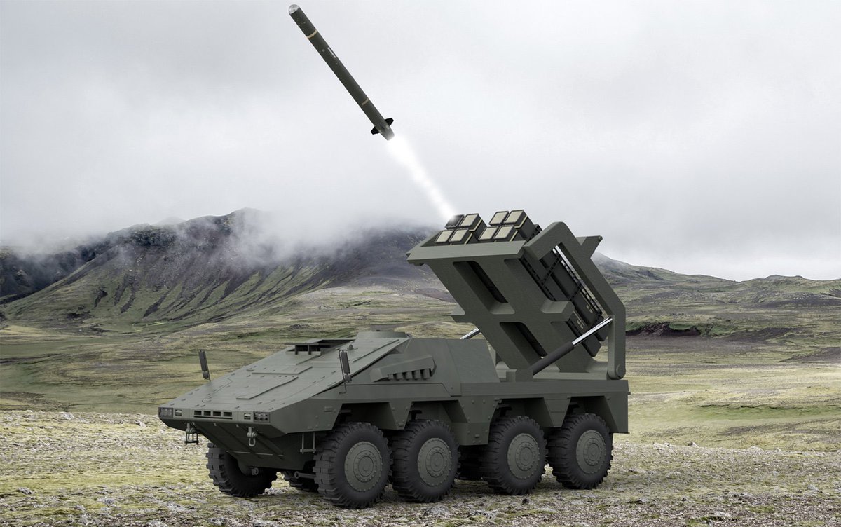 MBDA’s concept for a ground-launched Brimstone missile mounted on Boxer ...