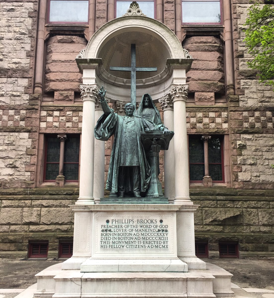 The Phillips Brooks Statue outside the Trinity Church in Copley Square ... The Phillips Brooks Statue outside the Trinity Church in Copley Square ...