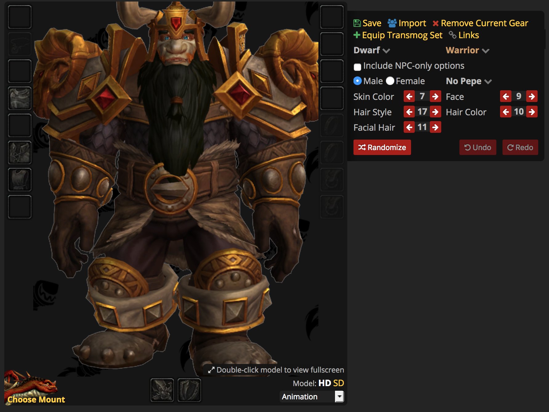 Dwarf Warrior Transmog
