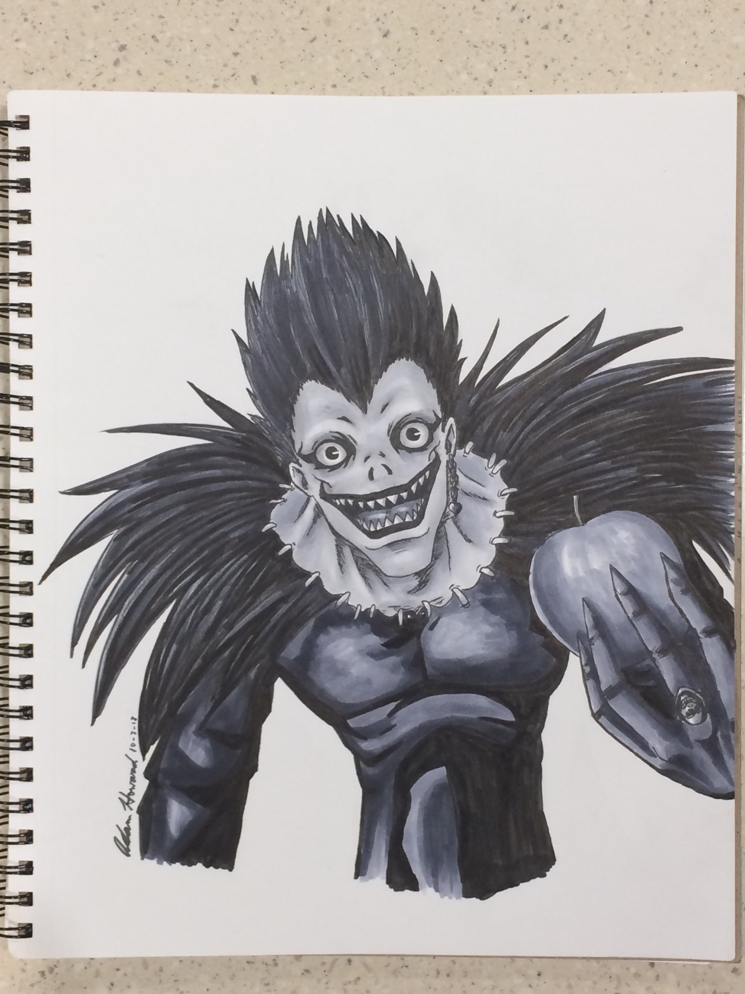 Shinigami Ryuk Drawing