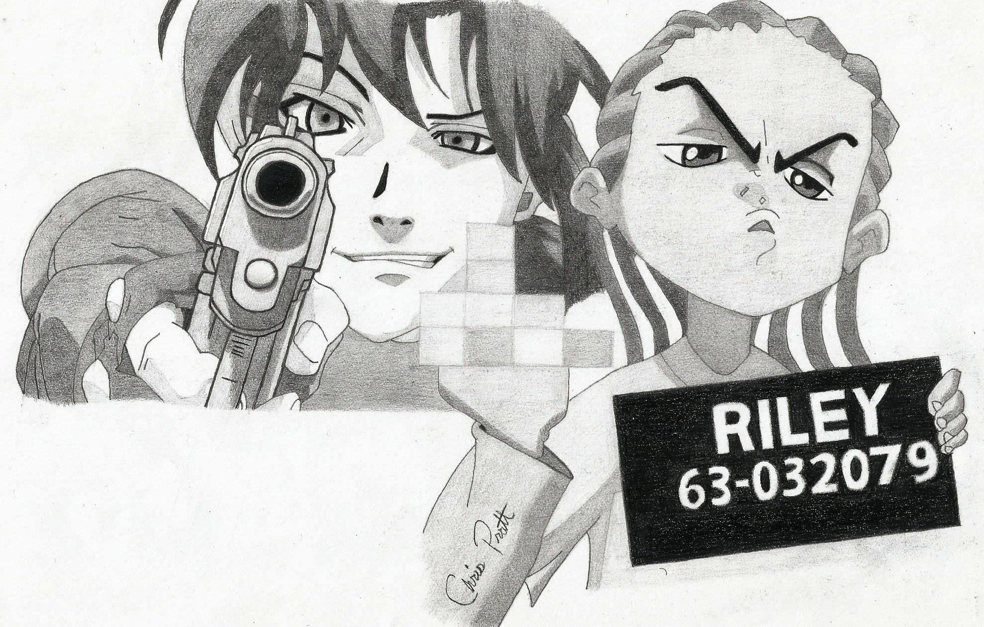Boondocks Riley Pencil Drawings