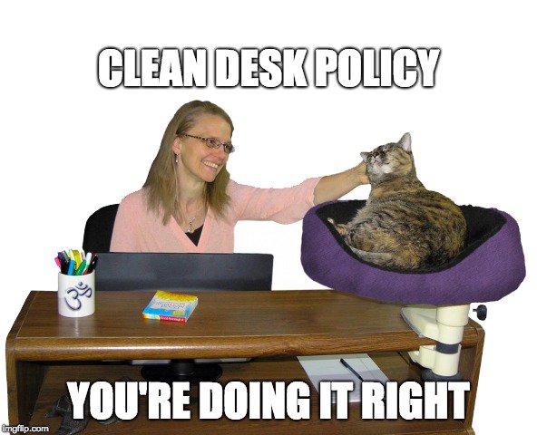 Clean Desk Meme