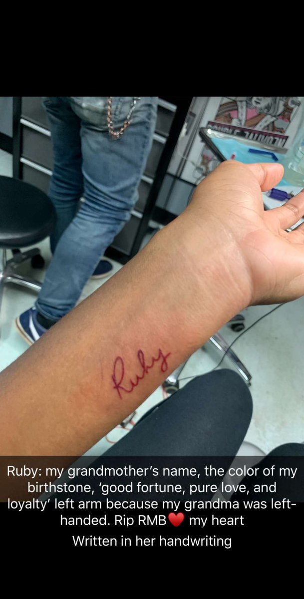 Ruby Name Tattoo