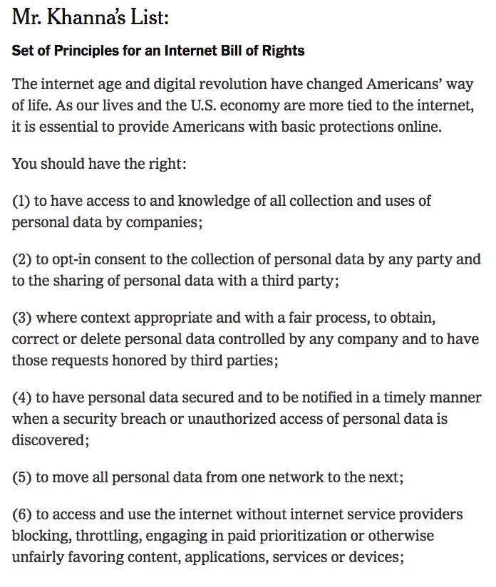 Bill Of Rights List Simple