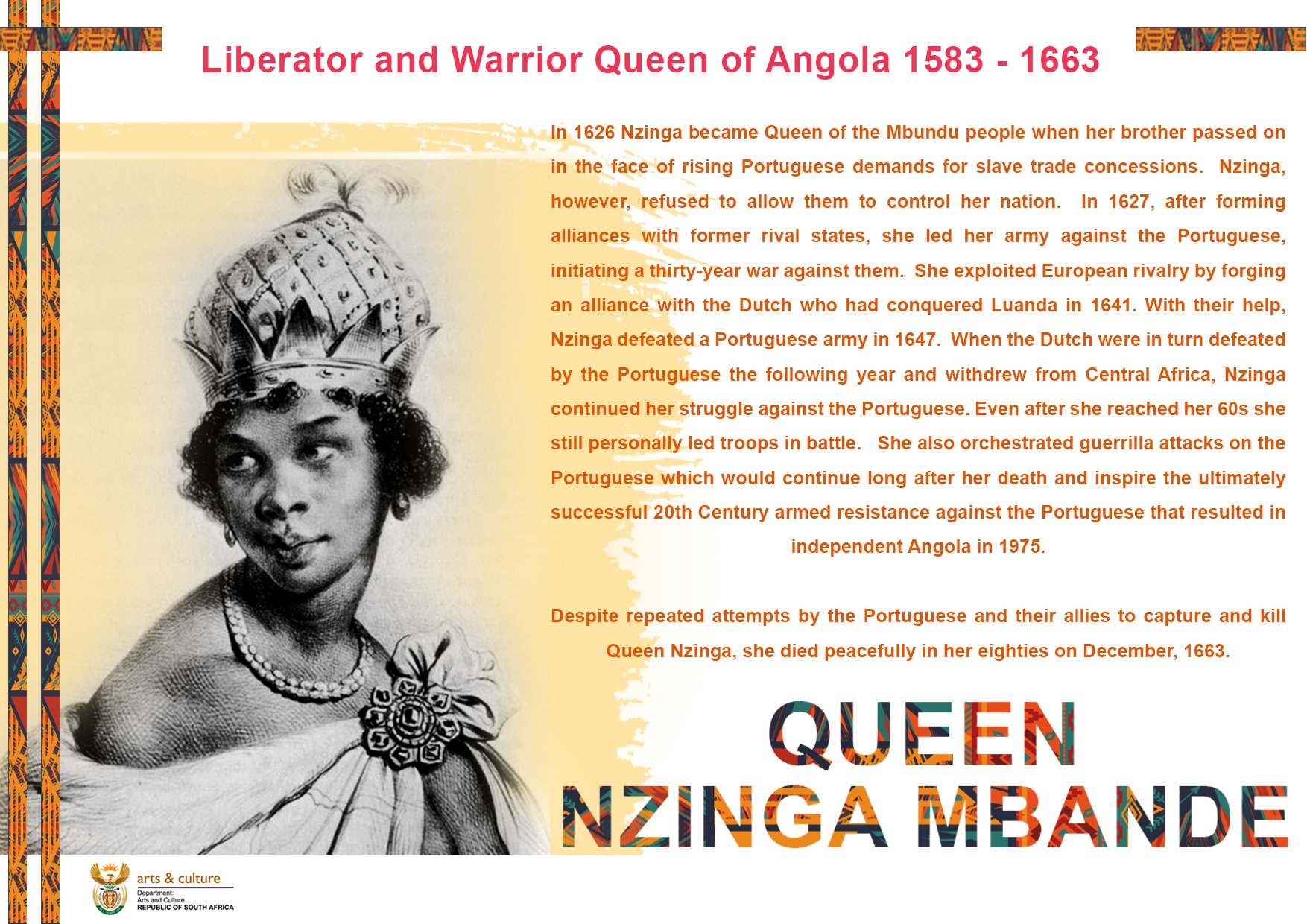 Queen Nzinga Of Ndongo