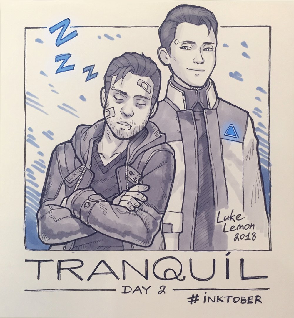 Reed900 Inktober 2018 - LukeLemon - Detroit: Become Human (Video Game ...
