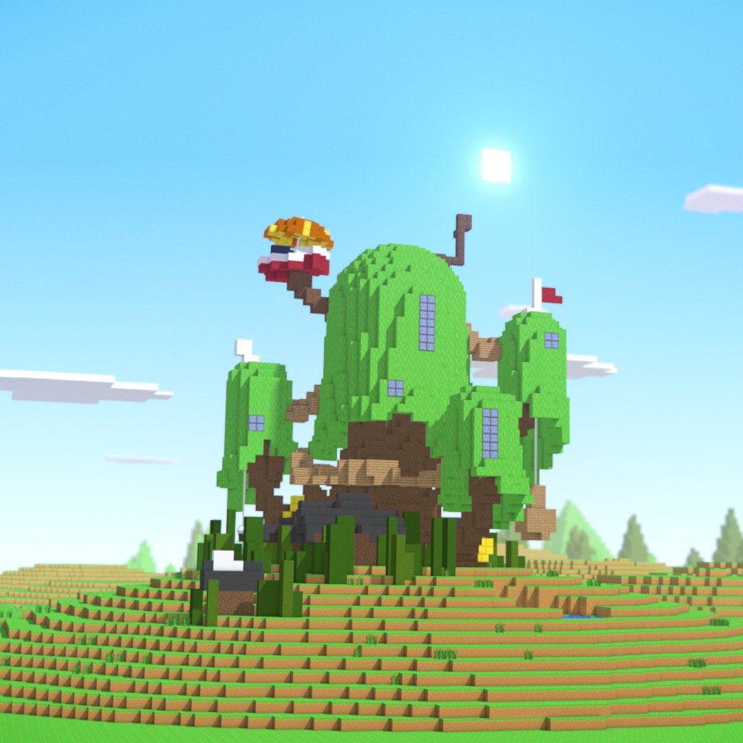 Minecraft Adventure Time Treehouse Blueprints