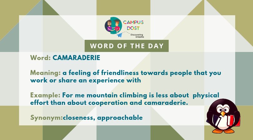 Camaraderie Definition