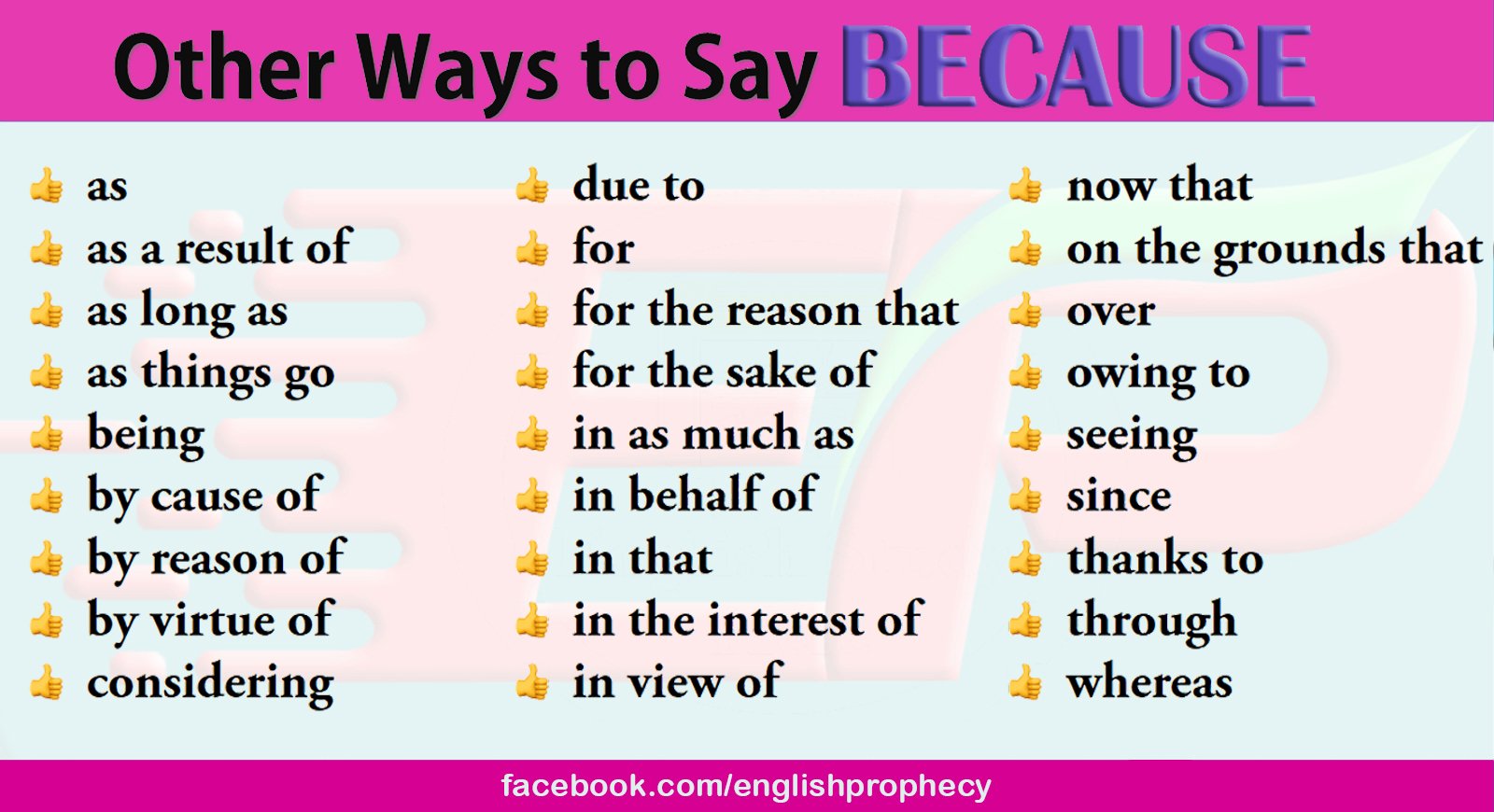 The Word Because