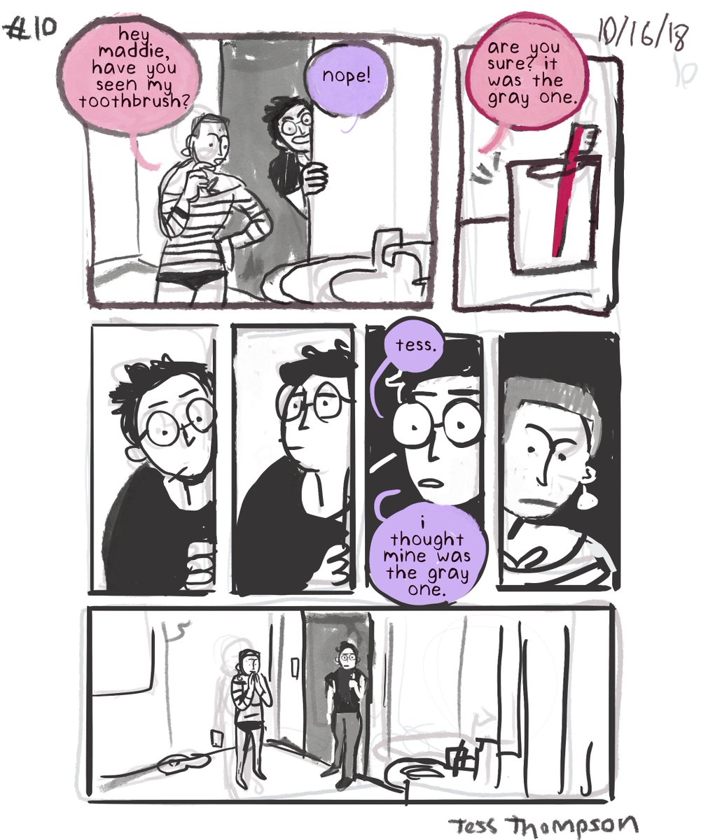 「awkward announcement 」tess (quibbs) thompson!!の漫画