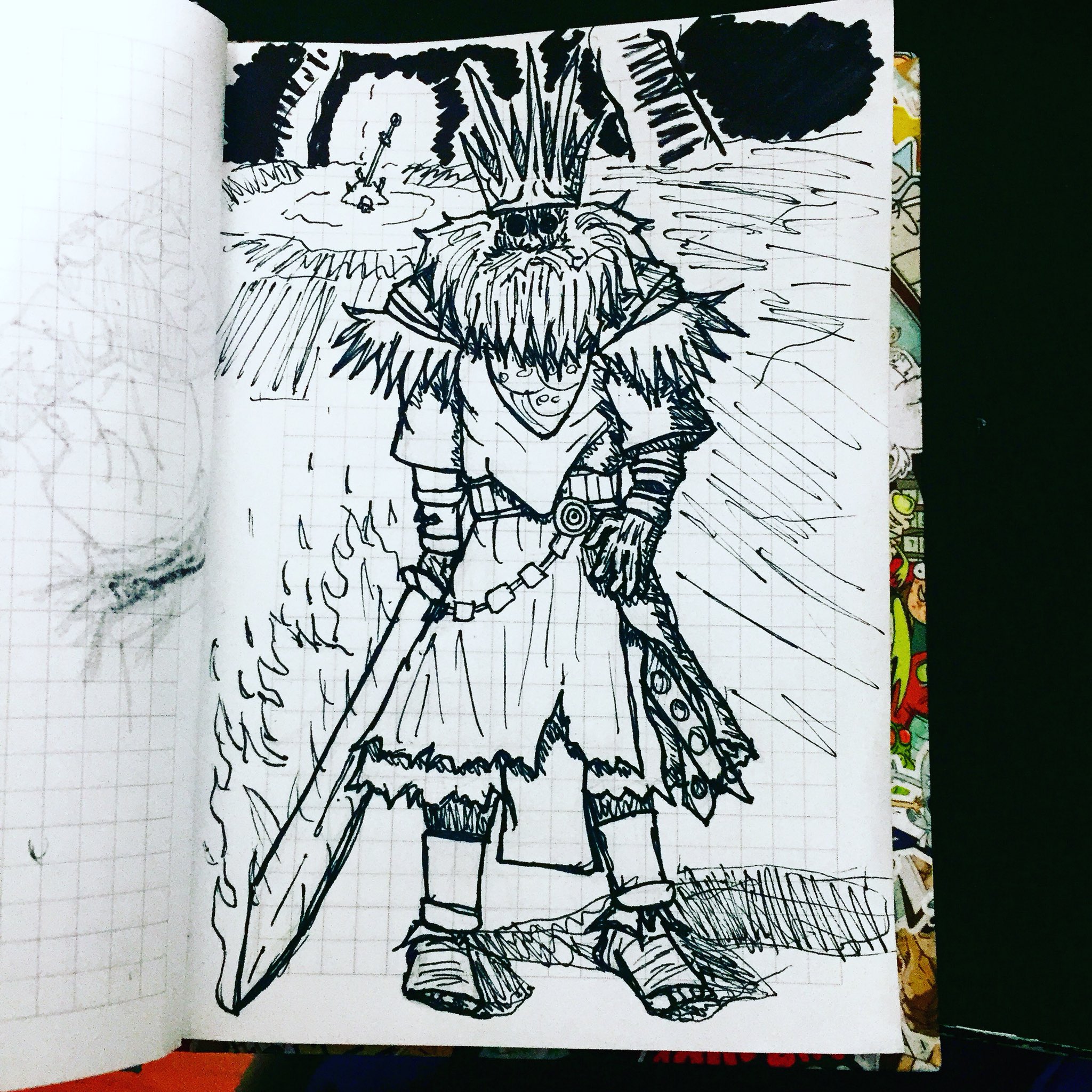 Lord Gwyn Of Cinder Drawing