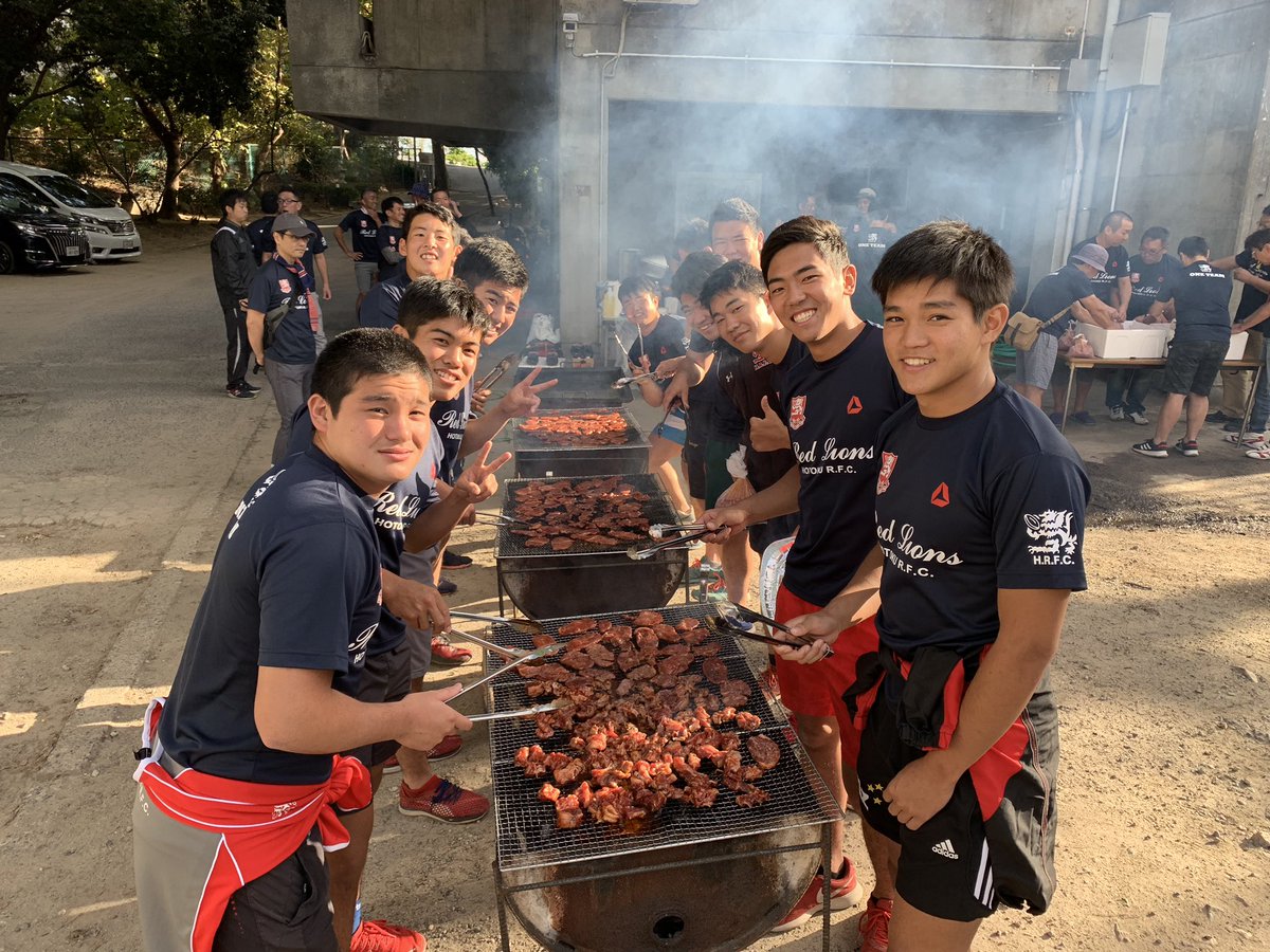 報徳学園ラグビー部 on Twitter: "Team Building BBQ 花園予選を目前にチームの士気も高まってきました。全部員が最後まで激しいレギュラー争いを繰り返しながら、心を1つ ...