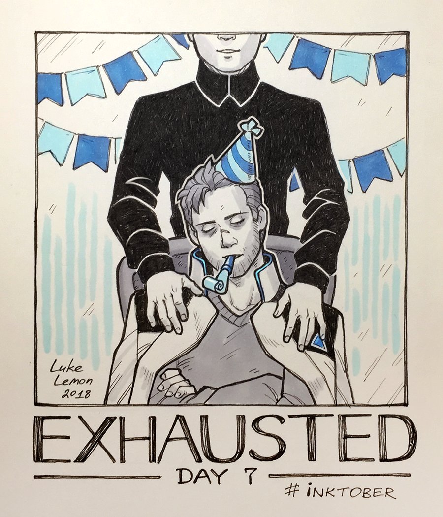 Reed900 Inktober 2018 - LukeLemon - Detroit: Become Human (Video Game ...