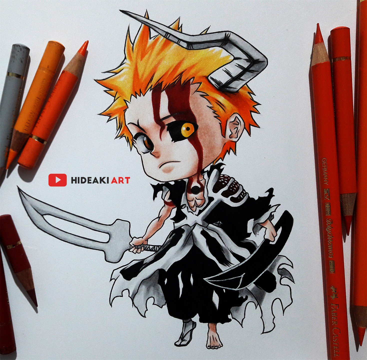 How To Draw Ichigo Kurosaki Bankai