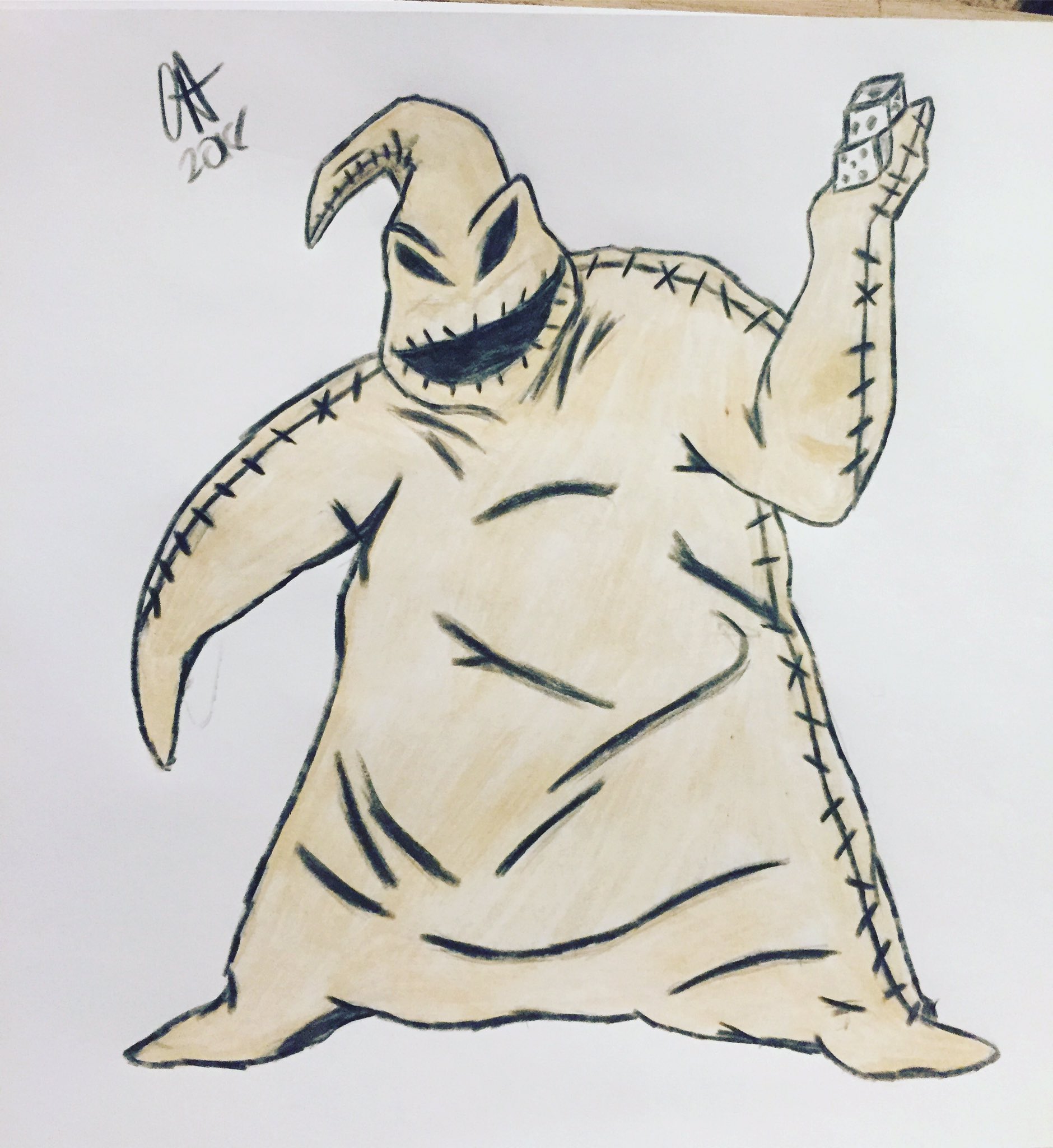 Oogie Boogie Nightmare Before Christmas Drawing