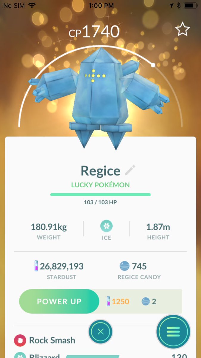 Regice vs Fearow - Pokemon Go