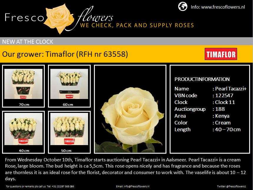 Fresco Flowers, we check, pack and supply roses