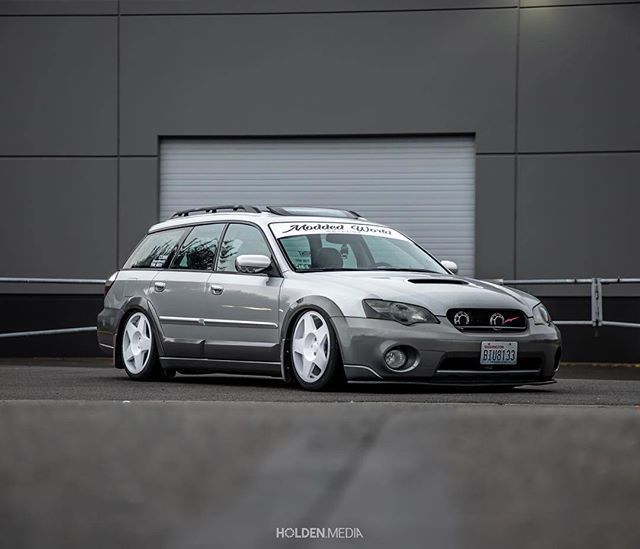 Stanced Subaru Outback