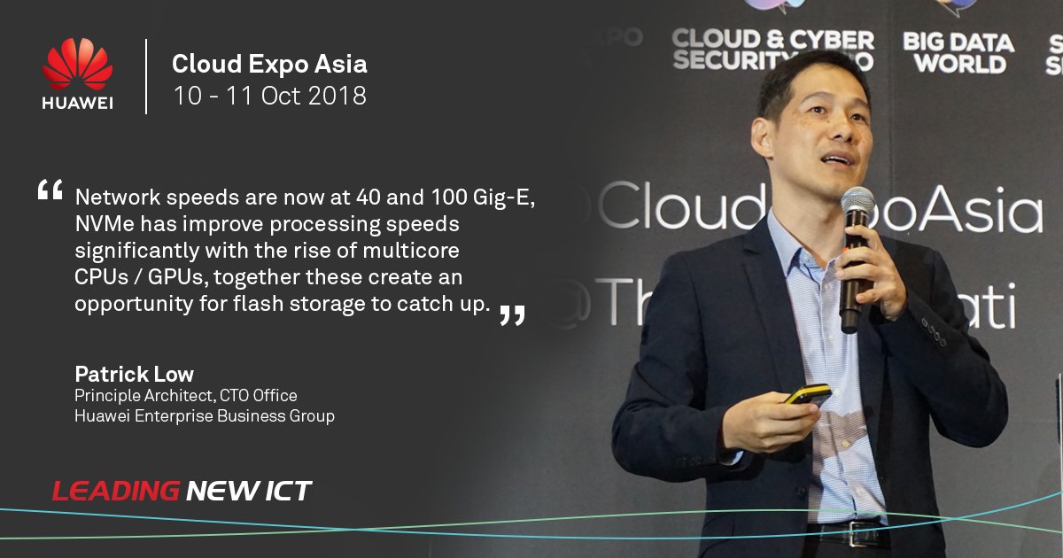 Huawei Enterprise APAC on Twitter: "Patrick Low, Principle Architect of Huawei EBG CTO Office ...