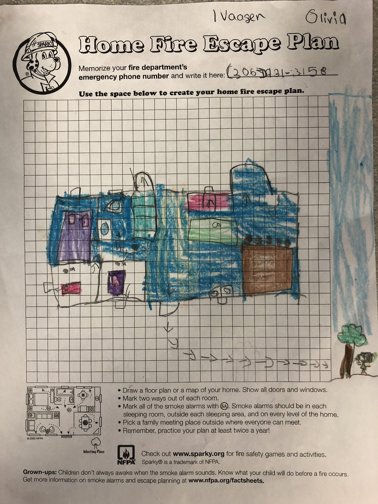 School Fire Escape Plan