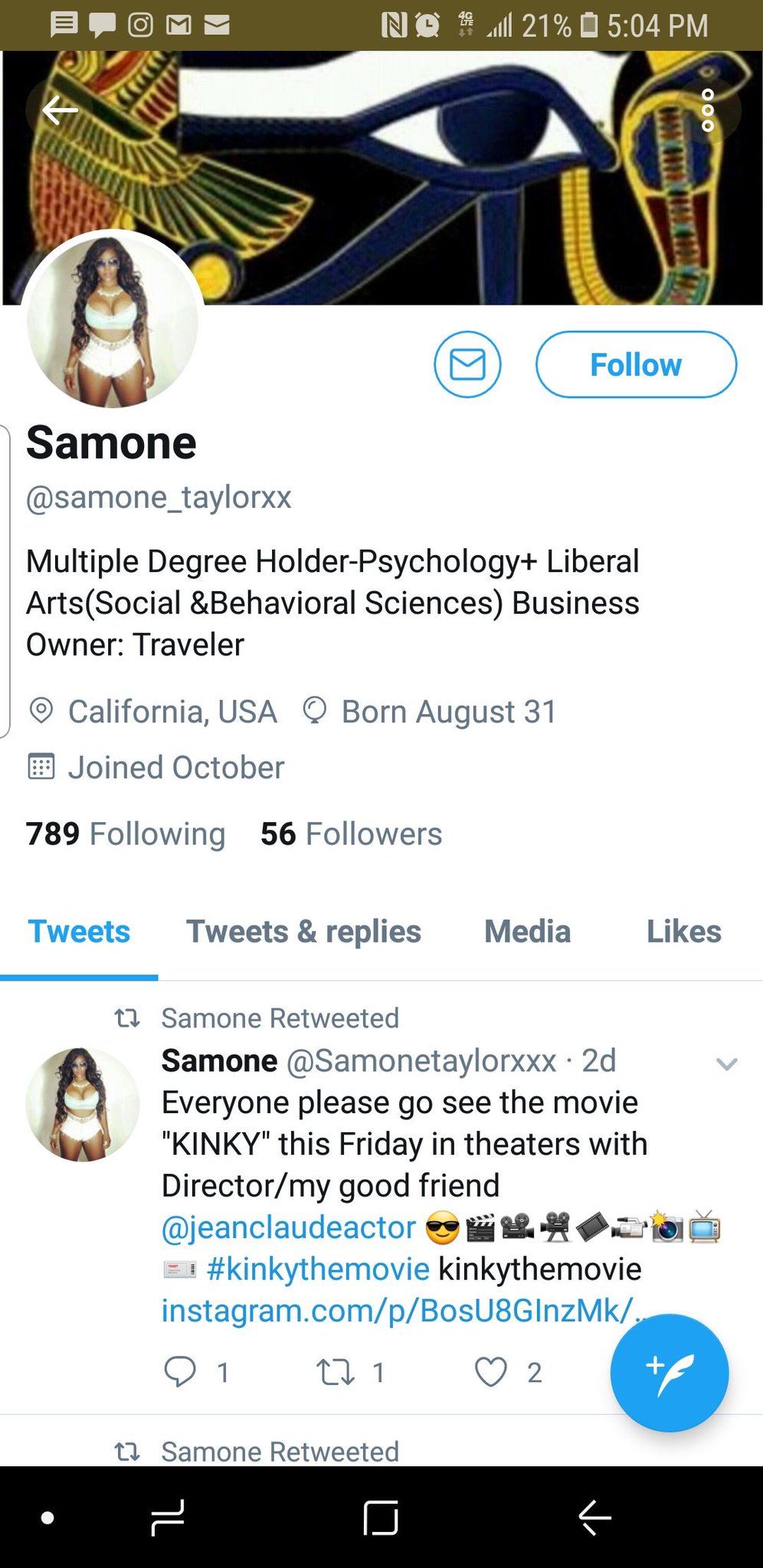 TW Pornstars - Samone. Twitter. Everybody report and block this fake ...
