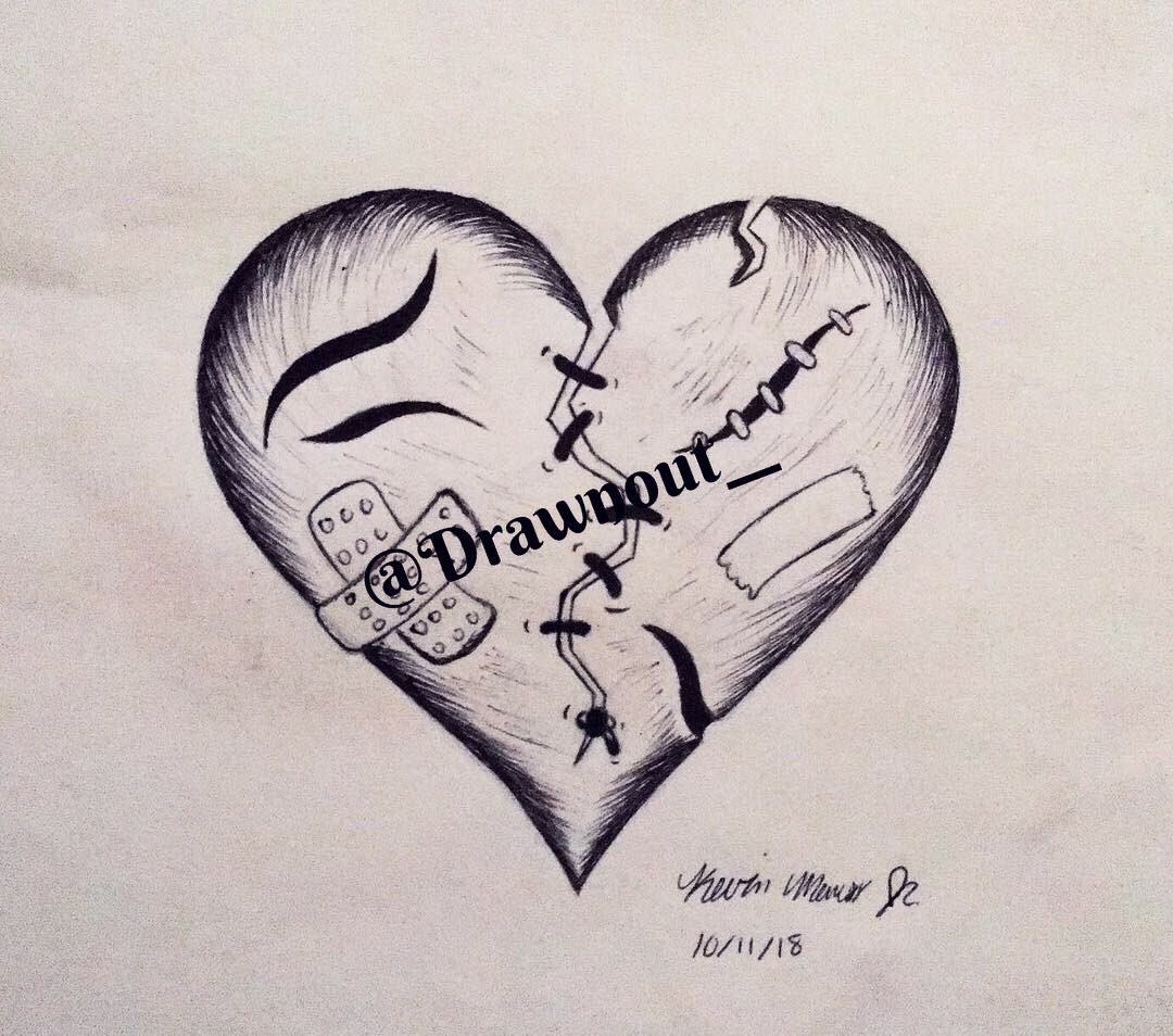 Sad Drawings Of Broken Heart