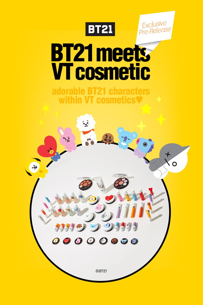 globalINTERPARK on Twitter: "BT21とVTが一緒に🎉https://t.co/eED39M7wO0 かわいいコスメティックアイテムを作った♥ 単独先行公開 ...