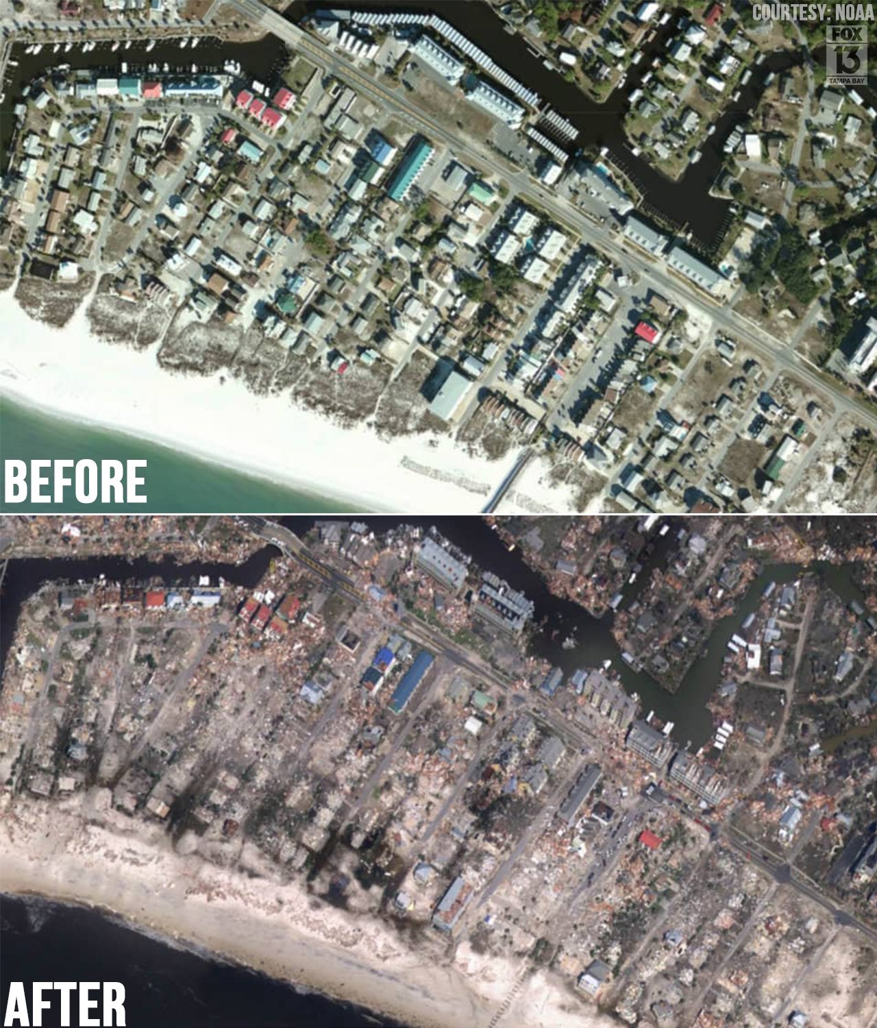 Hurricane Katrina Before And After Satellite Images