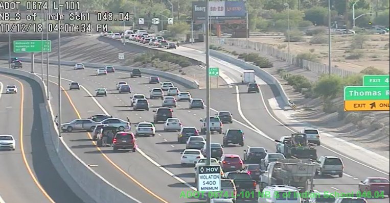 Yuma, AZ Road Conditions with Driving and Traffic Flow ...