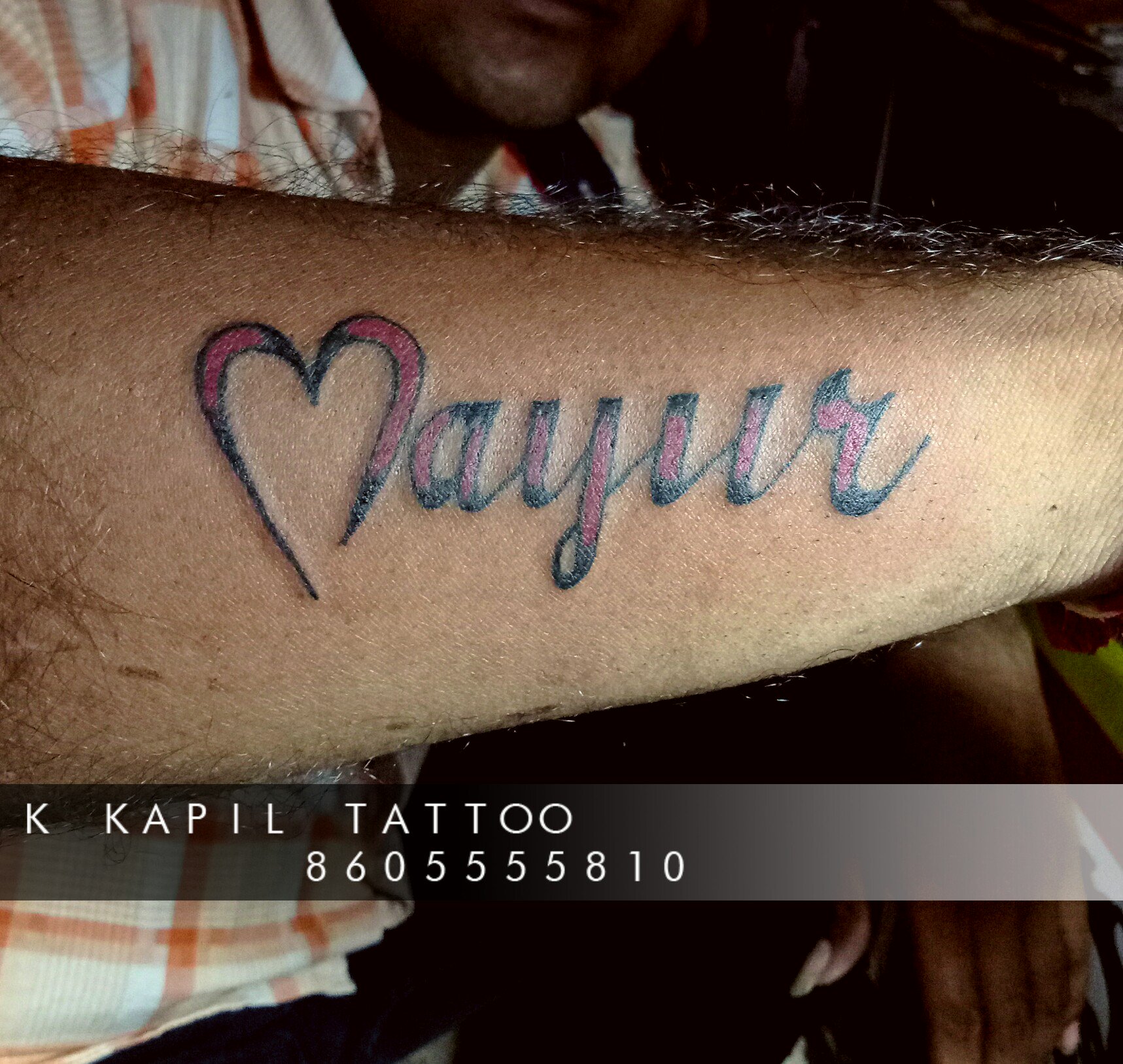 Mayura Tattoos Mayur Name Tattoo With Sword ... #nametattoo #tattoo