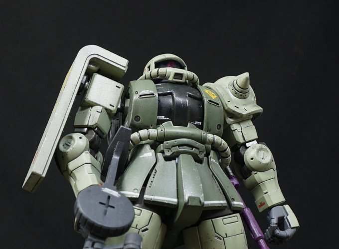 1/144 MS-06CK ZAKU HALF CANNON,MS-06-R-A1 ZAKUⅡ(Mass-produced colour ...