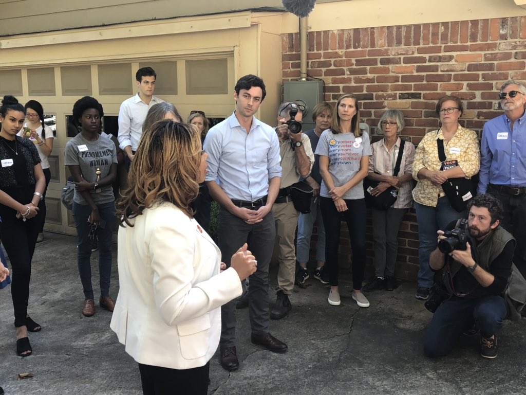 Kira Lerner on Twitter: ".@LucyWins2018 says she wouldn’t be here if Jon @ossoff hadn’t laid the ...