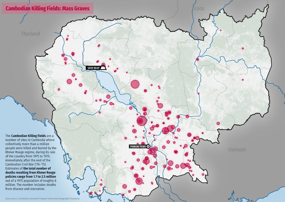 Cambodian Genocide Map