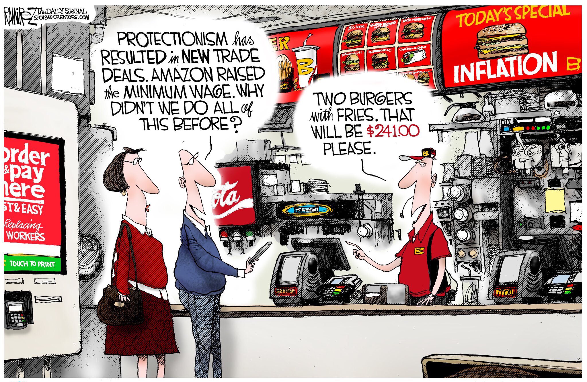 Minimum Wage Political Cartoons No More Protections | EDITORIAL