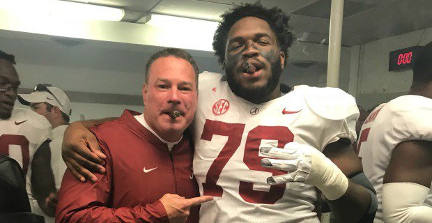 Lyle “Butch” Jones finally got to smoke a cigar : r/CFB
